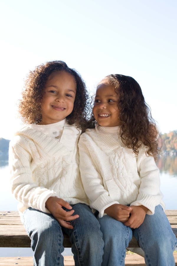 Two sisters stock image. Image of playing, schoolchild - 7139329
