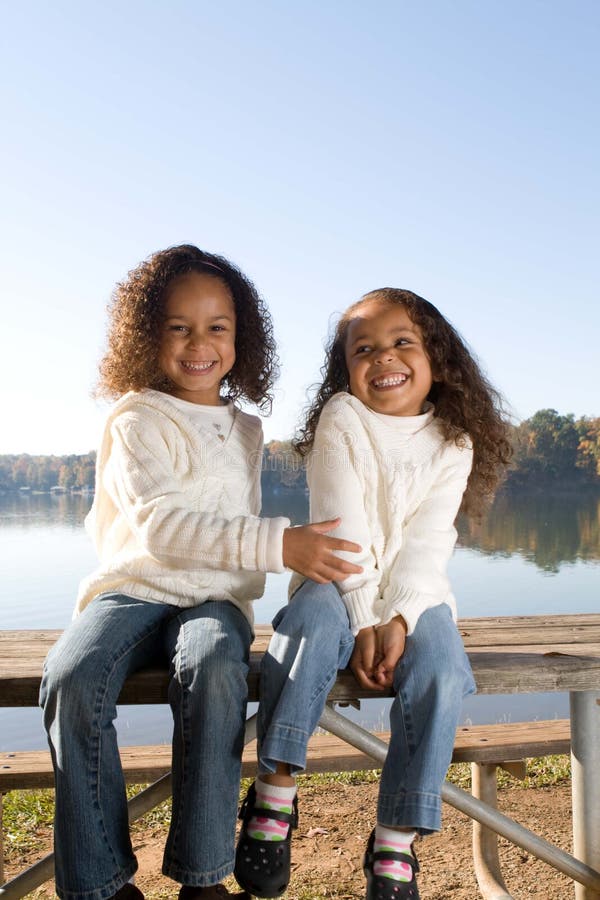 Two Beautiful Mixed Race Sisters Stock Image - Image of racial ...