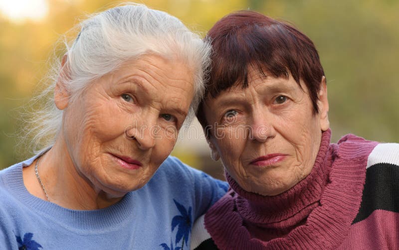 Two sisters of old age stock photo. Image of laughing - 21376824