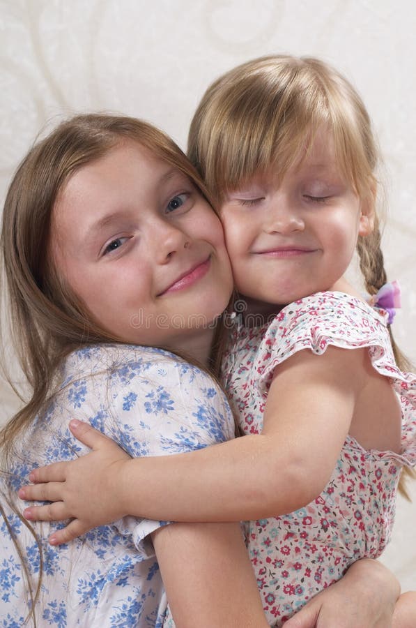 Two sisters stock image. Image of smiling, looking, friendship - 61066363