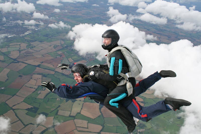 Close-up of Skydiver in Freefall Stock Photo - Image of terminal ...