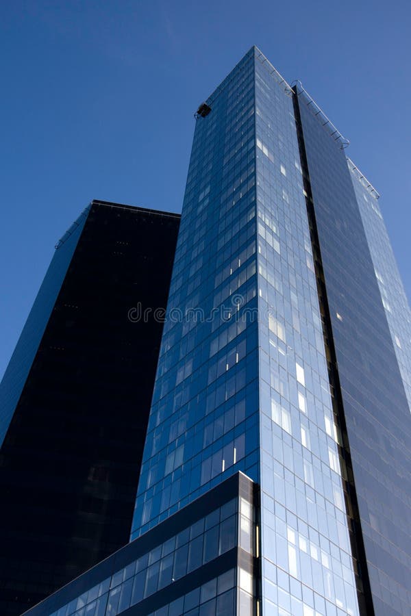 Two skyscrapers vertical stock photo. Image of finance - 6888662