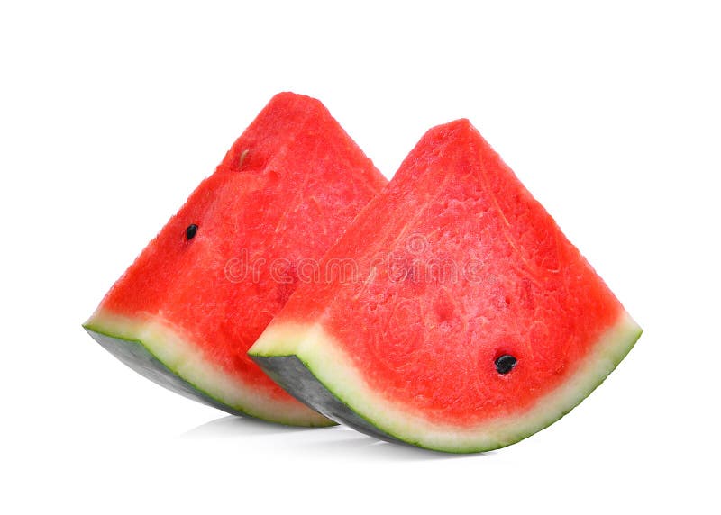 Two Slice Of Ripe Watermelon. Stock Image - Image of close, melon: 12541949