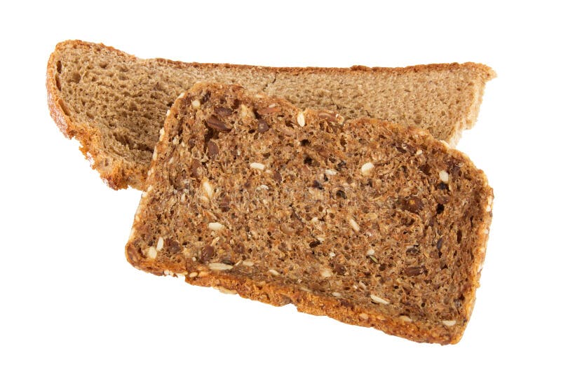Two slices of bread stock image. Image of breakfast, grain - 23193417