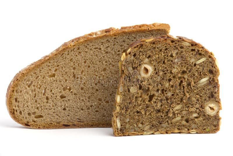 Two slices of bread stock image. Image of coarse, food - 23594495