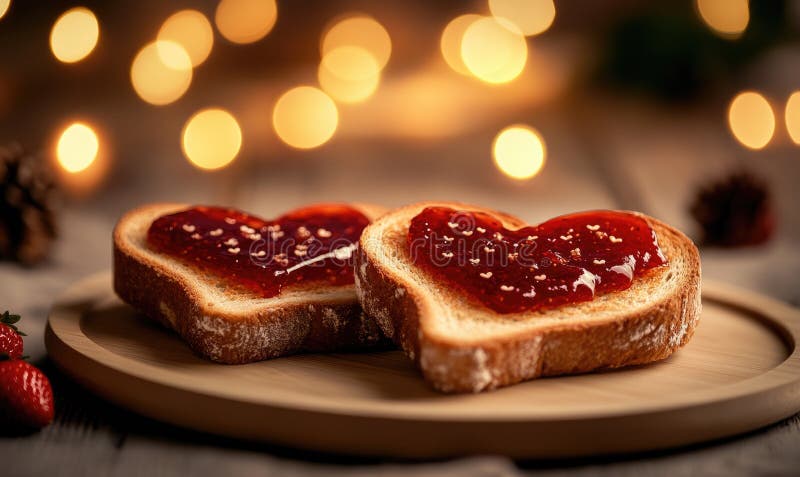 Two Slices of Bread with Jelly on Them Stock Photo - Image of sweet ...