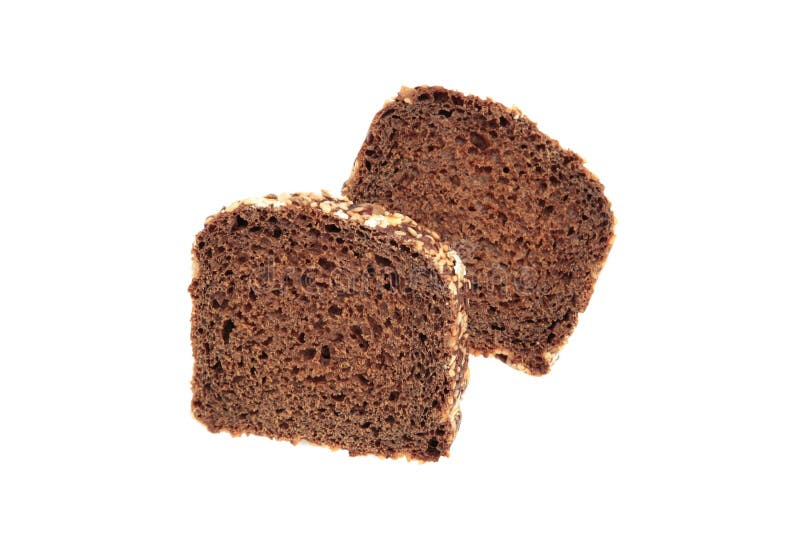 Two Slices Toast Bread Isolated on White Background Stock Photo - Image ...