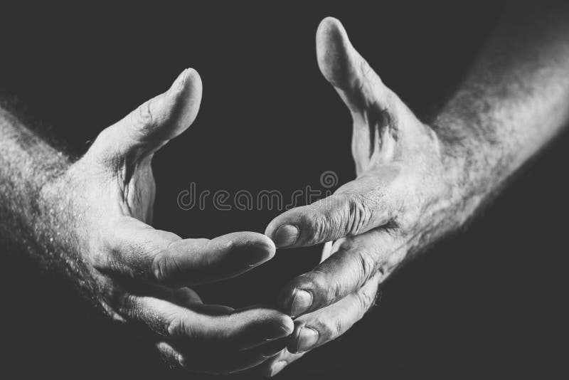 Slightly Aggressive and Demanding Hands Stock Image - Image of contrast ...