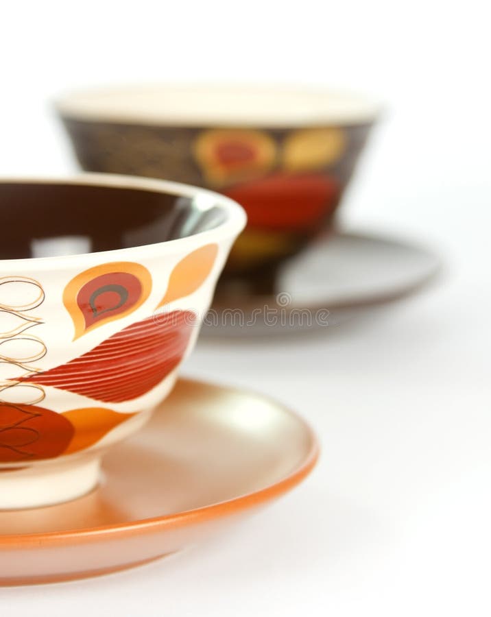 Two Small Bowls With Plate 4 Stock Image - Image of color, bright: 31006747