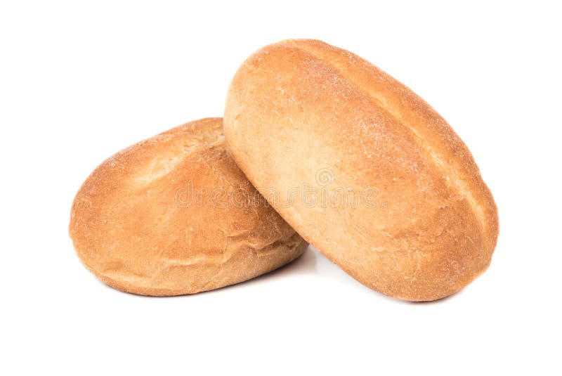 Two small buns stock image. Image of closeup, round, dinner - 86608197