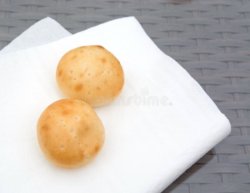 Two small buns stock image. Image of pair, buns, white - 50962483