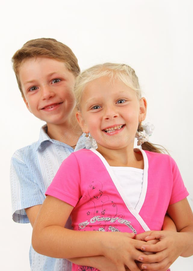Two small children stock photo. Image of long, child - 12305280