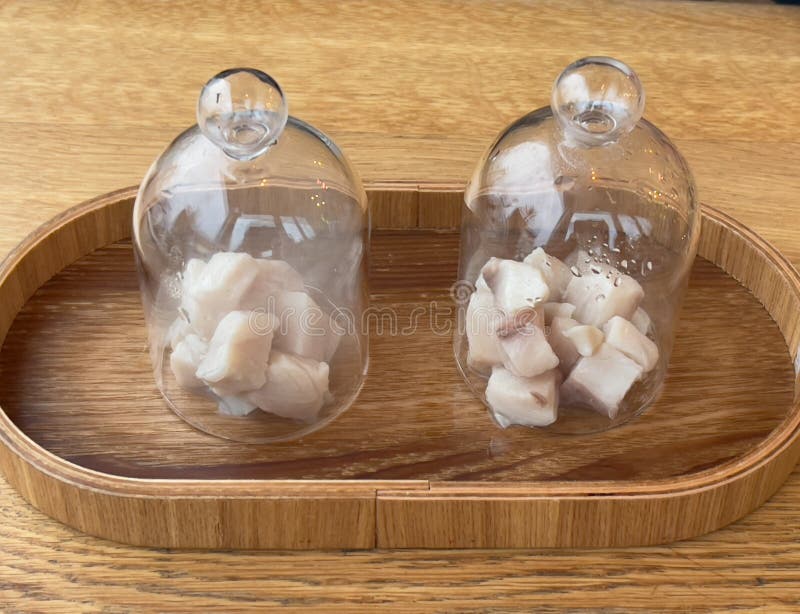 Two Small Glass Jars with Food Inside Stock Image - Image of ceramic ...