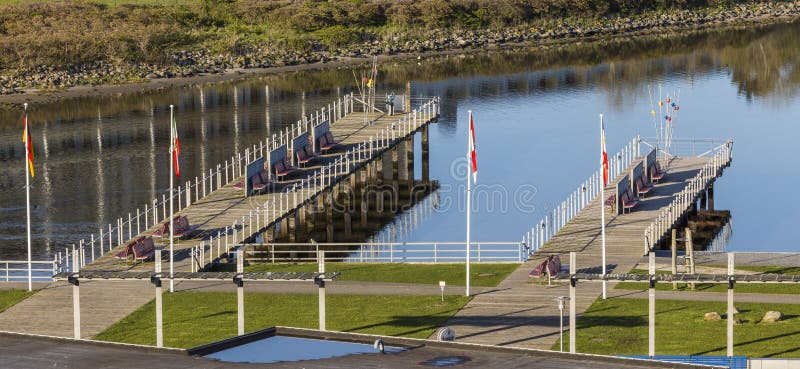 Two small piers stock image. Image of lifestyle, piers - 84993485