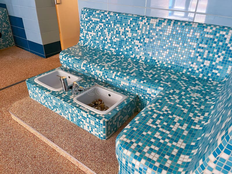 Two Small Pools for Kneipp Path in Wellness Center Stock Image - Image ...