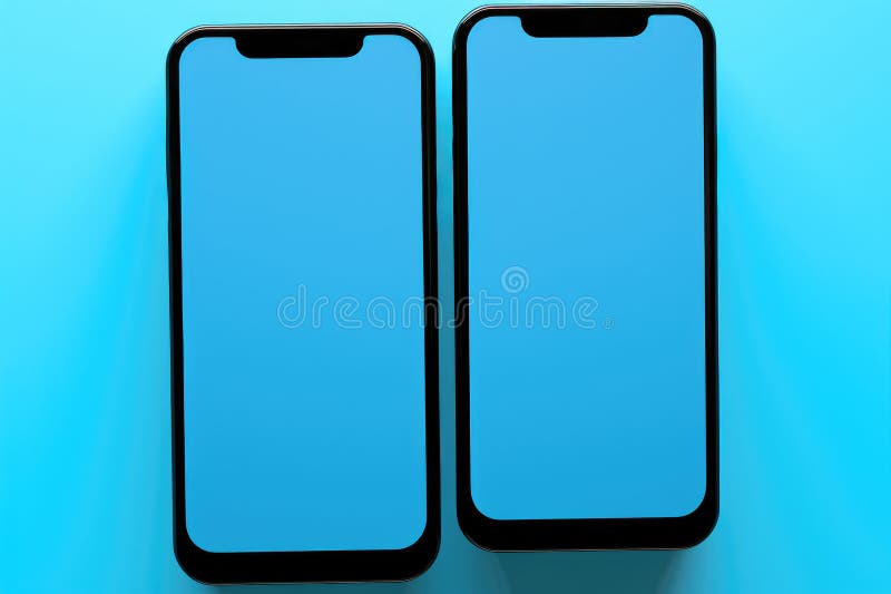 Two Smart Phones Side by Side Stock Image - Image of smart, color ...