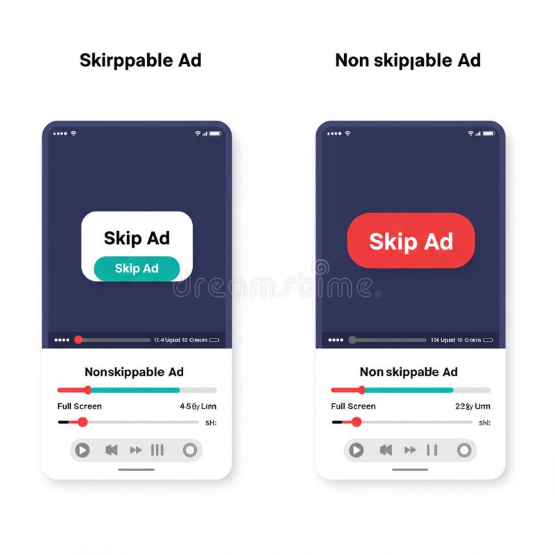 Skippable Ad Stock Illustrations – 9 Skippable Ad Stock Illustrations ...