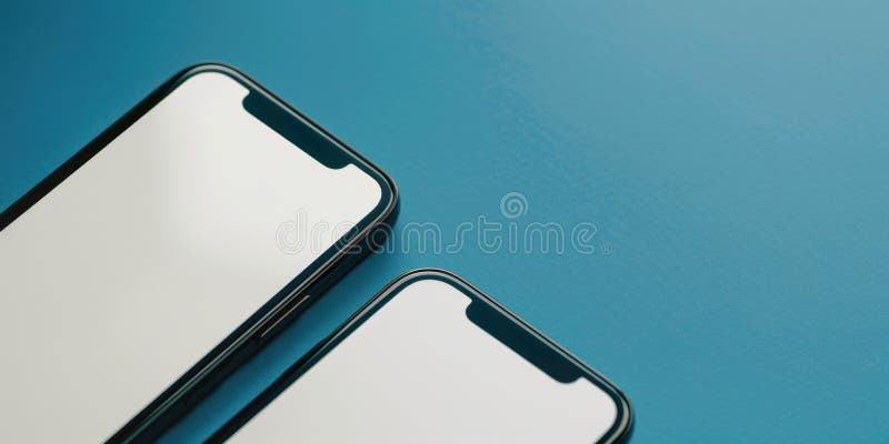 Two iPhones side by side stock image. Image of technology - 375658873
