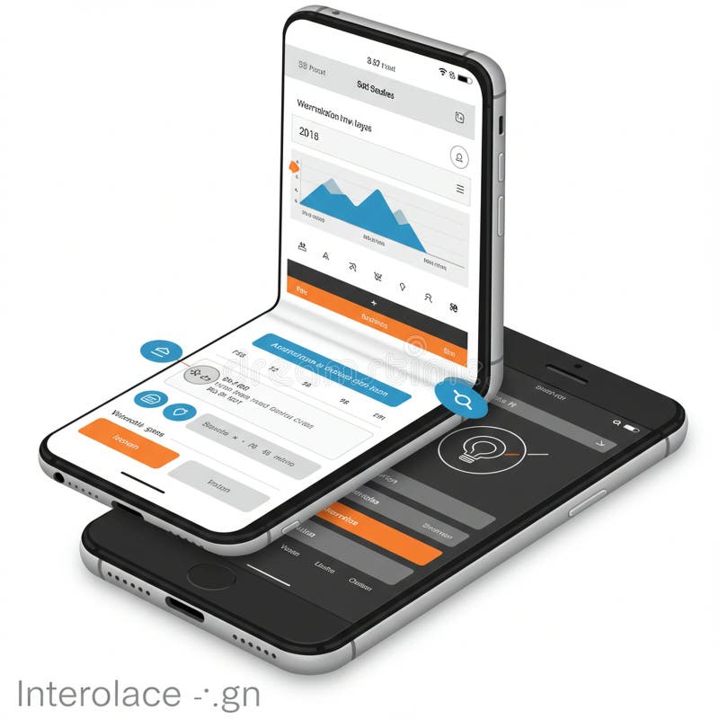 Two Smartphones are Shown, with One Featuring a Foldable Screen. the ...