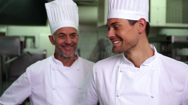 Smiling Chefs Standing in a Row Giving Thumbs Up Stock Footage - Video ...