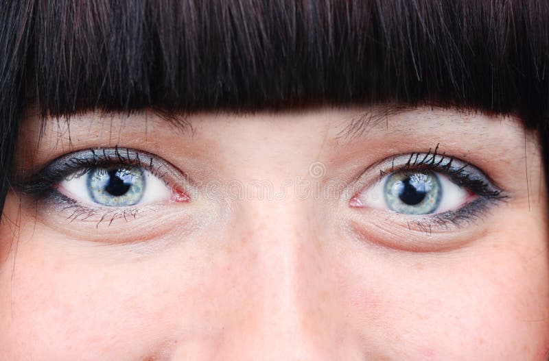 Two smiling eyes stock image. Image of cheerful, look - 14640193