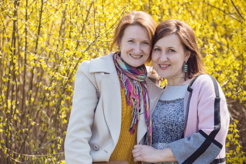 Two Smiling Girlfriend Portrait Stock Photo - Image of lifestyle, women ...