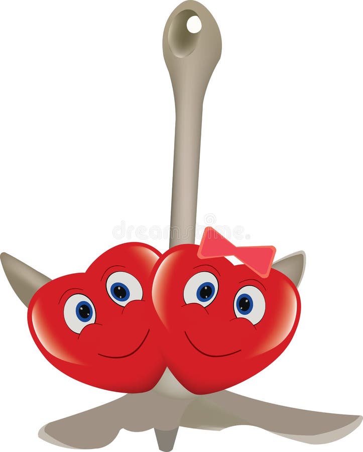 Two Smiling Hearts Above a Still Sign of Salvation Stock Vector ...