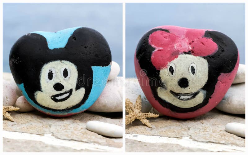 Two Smiling Mice stock photo. Image of mickey, pebbles - 48622840