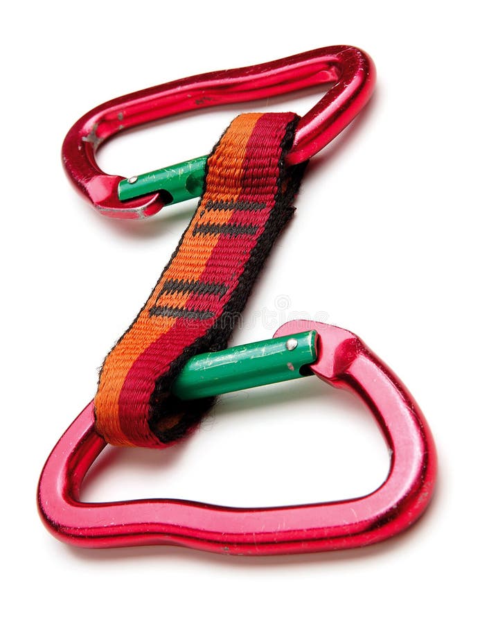 Two snap hooks 4 stock image. Image of mountaineering - 13001693
