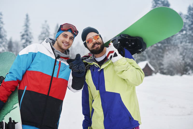 Two snowboarders stock photo. Image of range, friendship - 50133968