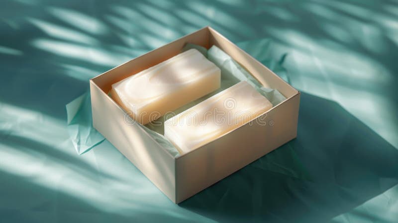 Two Soap Bars Packaged in a Box on a Table, Useful for Still Life ...