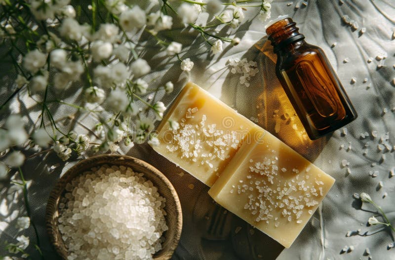 Two Soaps on Table stock photo. Image of life, pair - 315318516