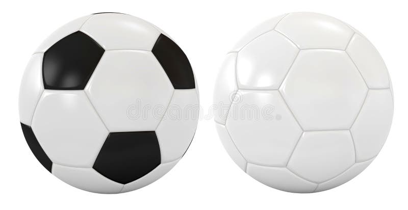 Two soccer balls stock illustration. Illustration of ball - 14506043