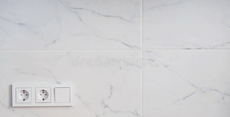 Two sockets and a switch stock photo. Image of style - 275992268