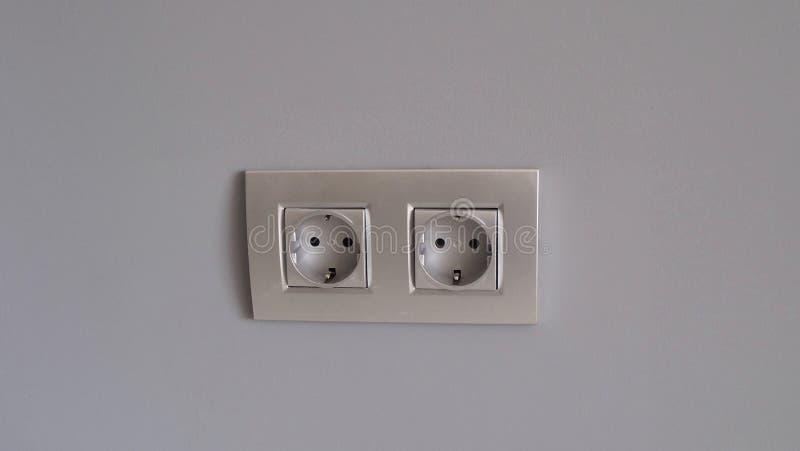 Two sockets stock image. Image of insert, home, interior - 78912909