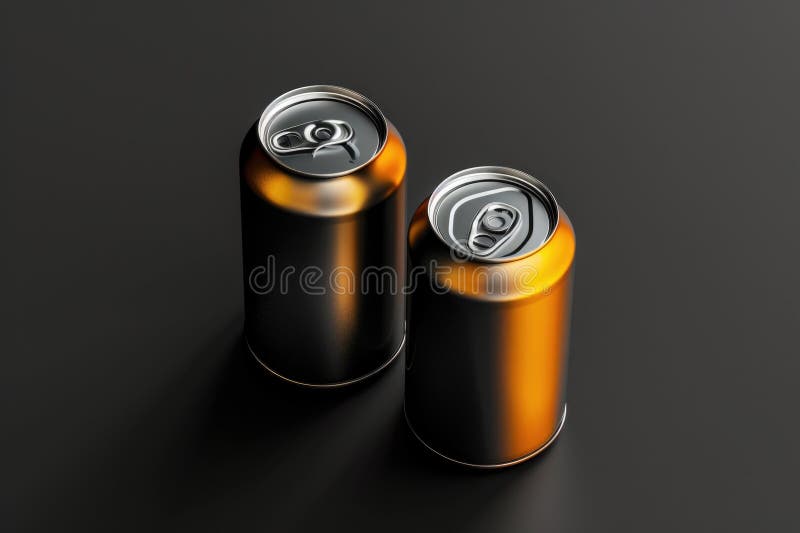 Two Soda Cans on a Table stock photo. Image of beverage - 366001296