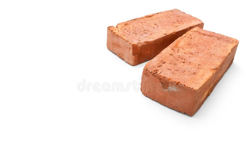 Two solid bricks stock photo. Image of clipping, construction - 98251440