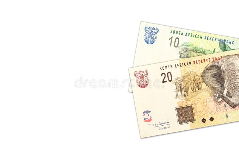 Two South African Rand Banknotes with Copyspace Stock Image - Image of ...