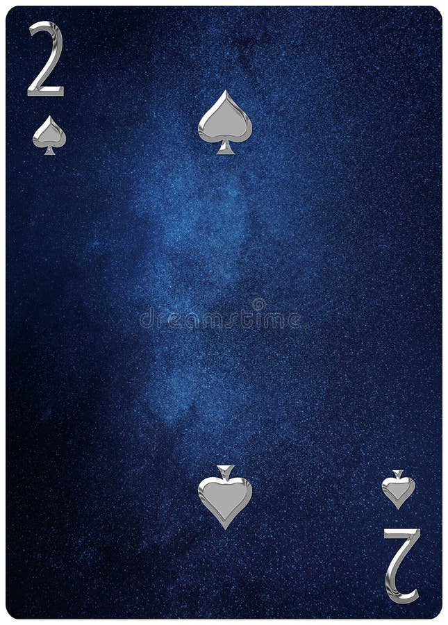Two of Spades playing card stock illustration. Illustration of winner ...
