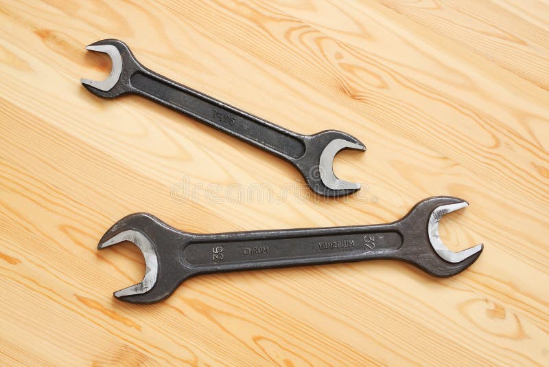 Two spanners stock image. Image of wrench, tools, tool - 25159909