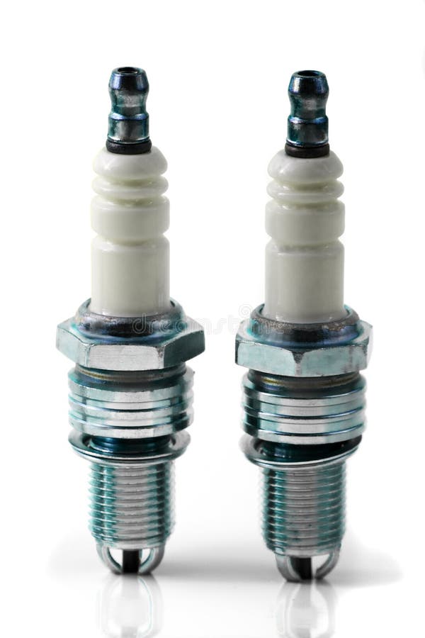 Two Spark Plugs for Car S Engine Stock Photo - Image of isolated ...
