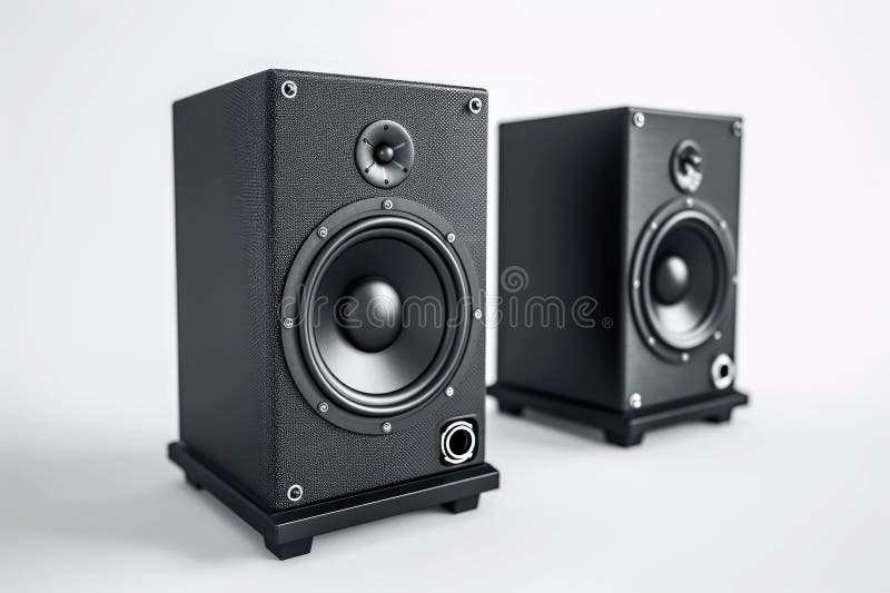 Two Speakers Placed Side by Side. Suitable for Music-related Projects ...