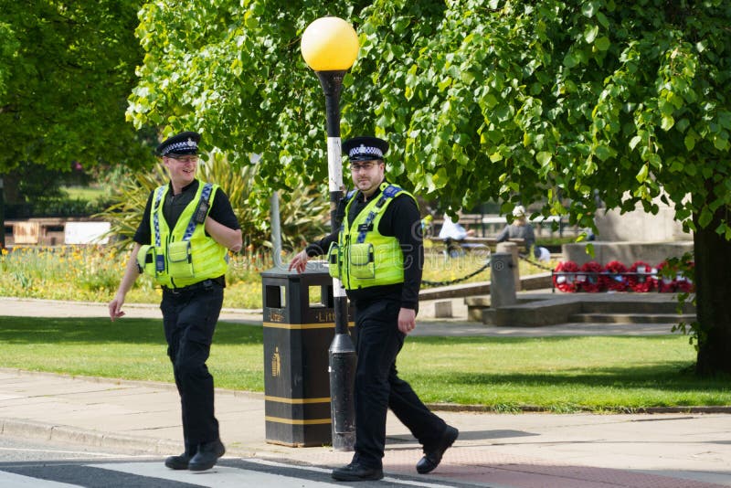 Two Special Constables on Duty in a Town Centre. Editorial Image ...