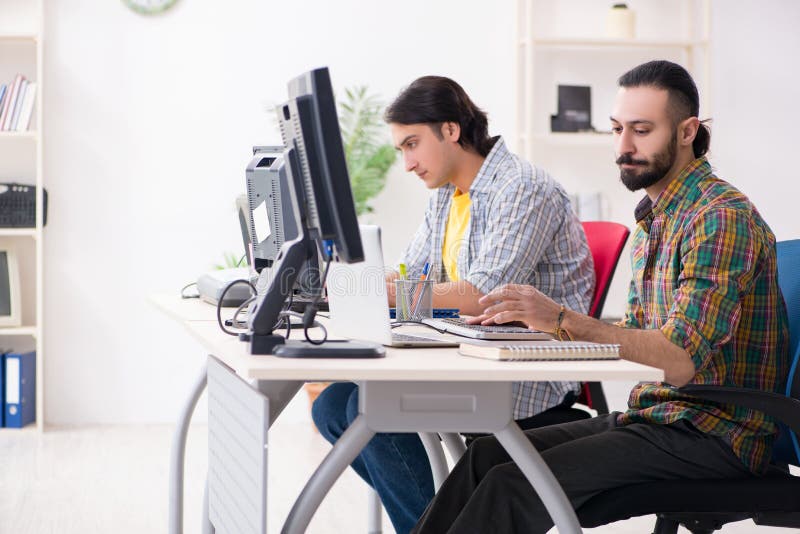 Two it Specialists Working in the Office Stock Photo - Image of office ...