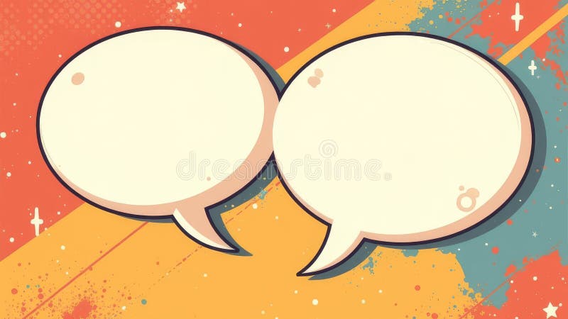 Two Cartoon Speech Bubbles Stock Illustrations – 972 Two Cartoon Speech ...