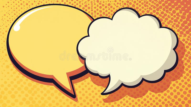 Two Cartoon Speech Bubbles Stock Illustrations – 972 Two Cartoon Speech ...
