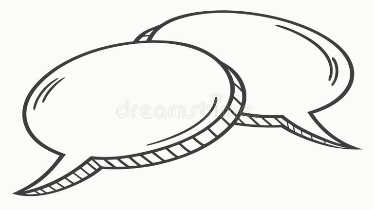 Two Speech Bubbles, Conversation Icon, Dialogue Graphic, Vector Design ...
