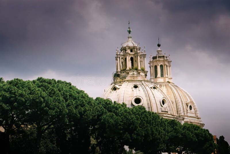 Two spires stock photo. Image of building, church, rome - 115816