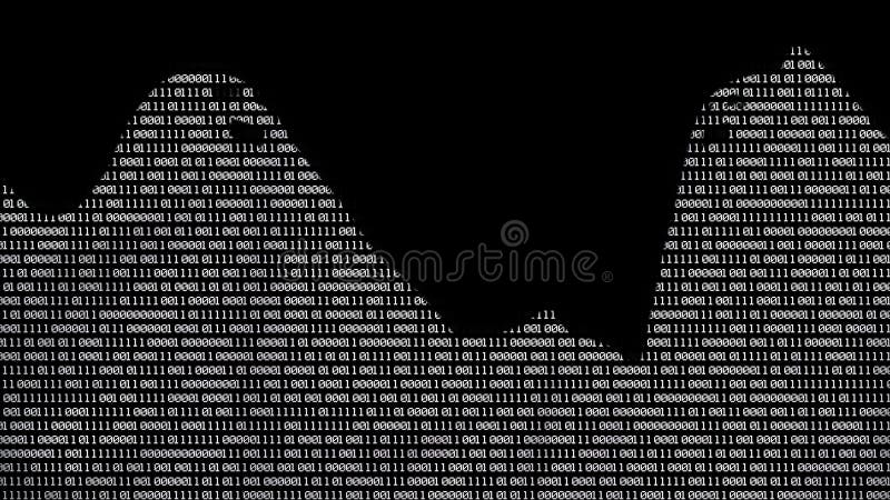 White Binary Code Digital Background Stock Footage - Video of hack ...