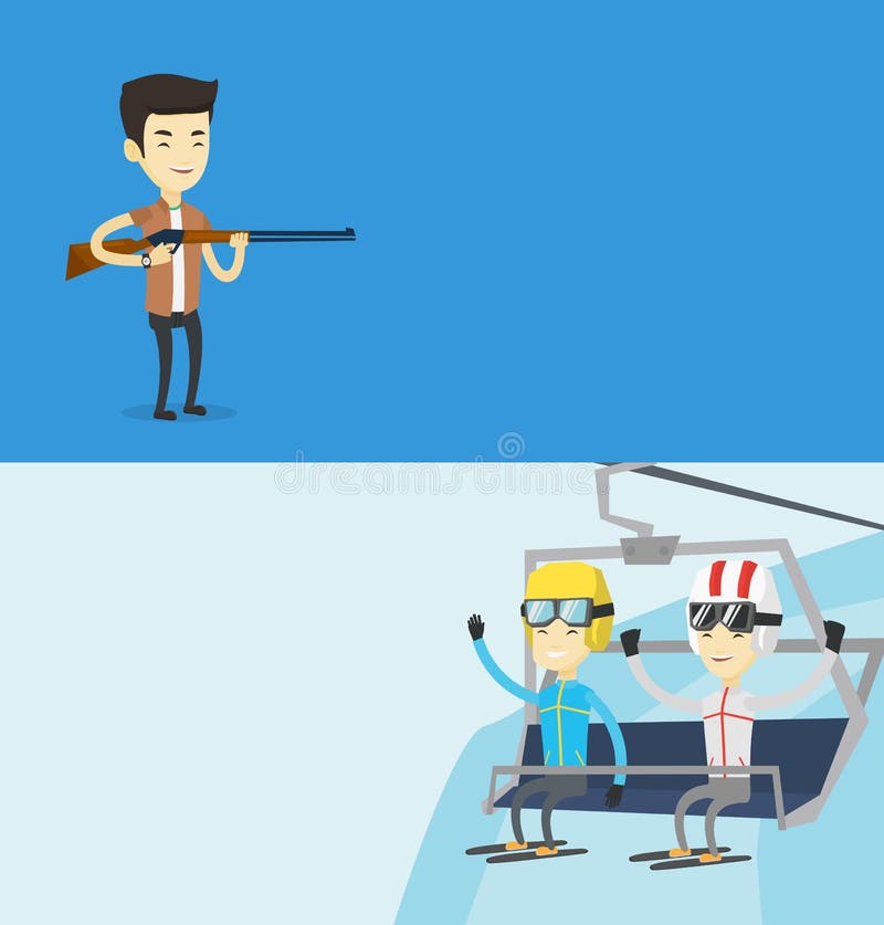 Two Sport Banners with Space for Text. Stock Vector - Illustration of ...